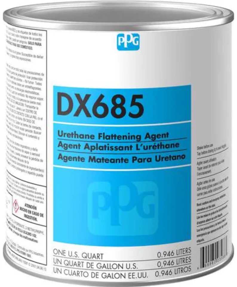 Dx685 Ppg Deltron NXT Refinish 1 Quart Urethane Flattening Agent Free ...