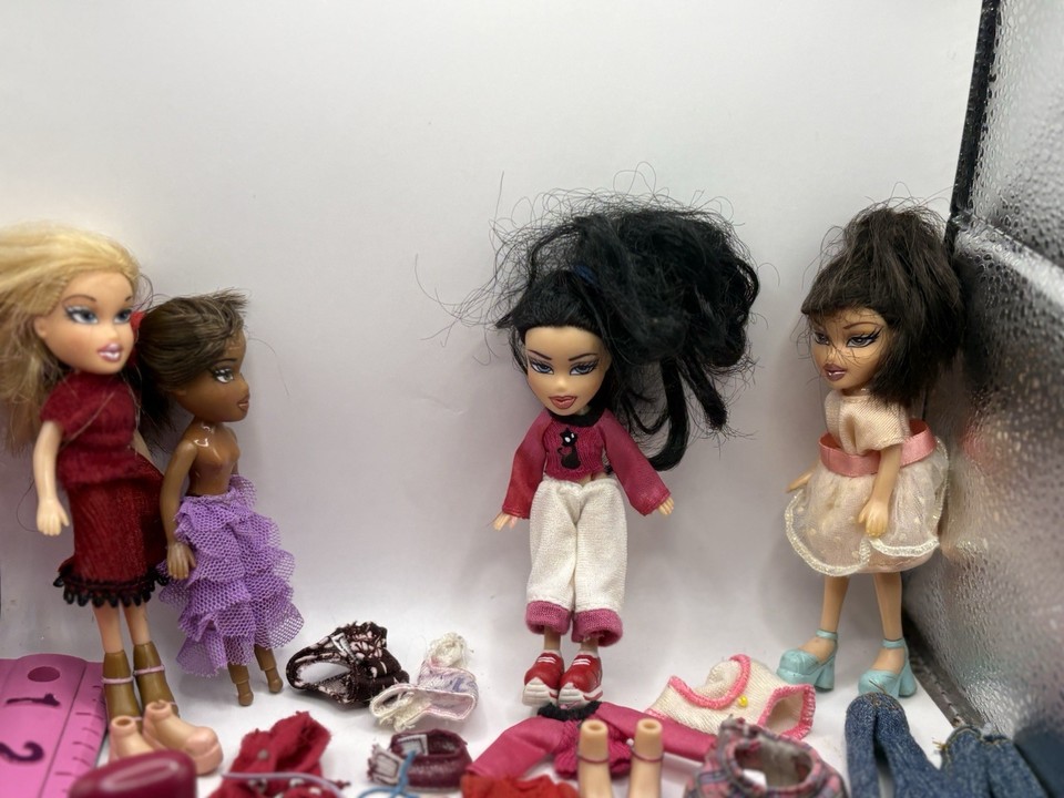 Bratz Dolls Clothes Accessories Lot Denim Bell Bottoms Shoes Bags TLC ...