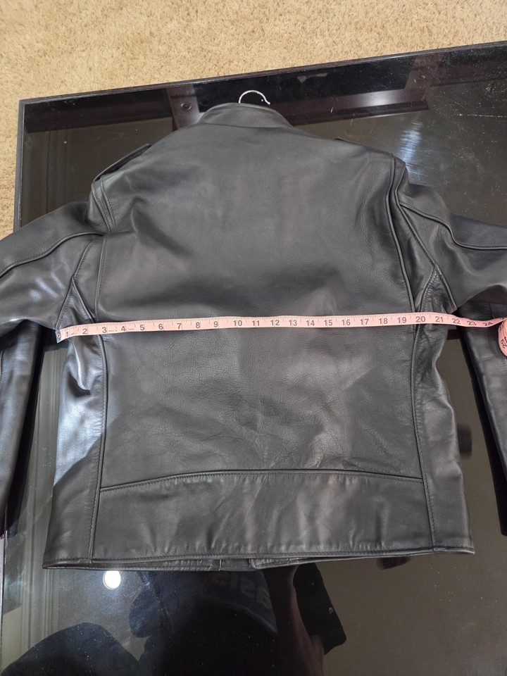 Schott Cafecto leather biker jacket made in USA | eBay
