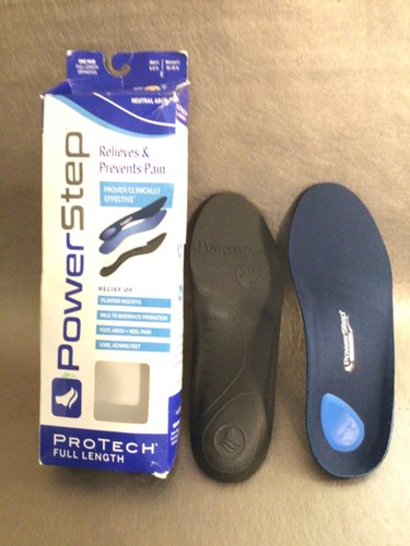 PowerStep ProTech Full Length Insoles Neutral Arch Men’s 8/8.5 Women’s ...