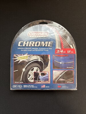 Cowles Custom 12 Feet Chrome Finish Auto Body Molding Trim Wheel Well ...