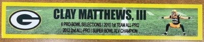CLAY MATTHEWS GREEN BAY PACKERS FULL COLOR NAME PLATE | eBay