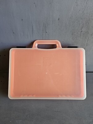 Toys R Us Clear Orange Kids ToolBox Storage Organizer Home Depot Carry ...