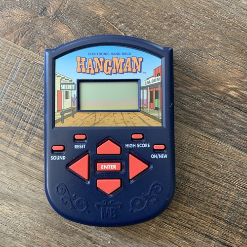 VTG Electronic Handheld HANGMAN Game 1995 Milton Bradley Tested Works ...