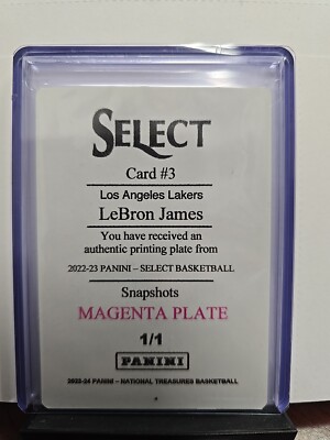 2022 Printing Plate Magenta LeBron James 1 Of 1 | eBay