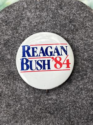 Vintage Authentic Political Pin 1984 Ronald Regan Reagan Bush 84 ...