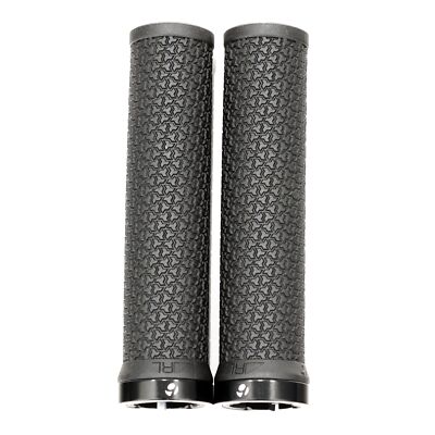 Bontrager RL Grips, Thin Profile, Lock-On, 130mm, Black with Anodized ...