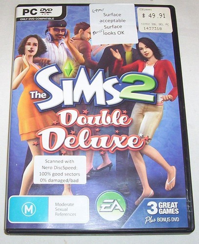 The Sims 2 Double Deluxe game DVD set (incl Nightlife, Celebration ...