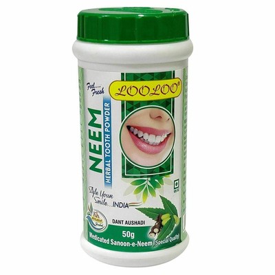 LOOLOO AYURVEDIC DANT MANJAN POWDER 80G WITH RARE HERBS PREVENTS BAD ...