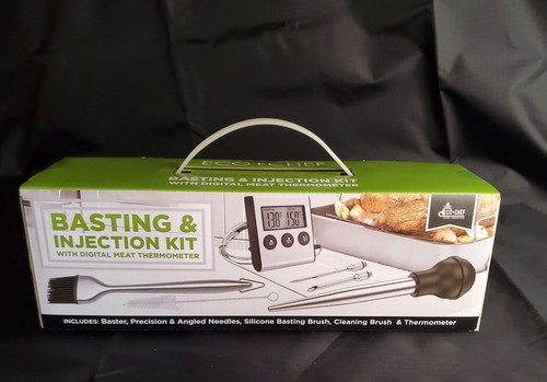 ECO+CHEF Basting and Injection Kit with Digital Meat Thermometer ...