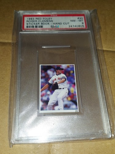 1993 Red Foley's Best Baseball Book Ever Stickers Roger Clemens #20 ...