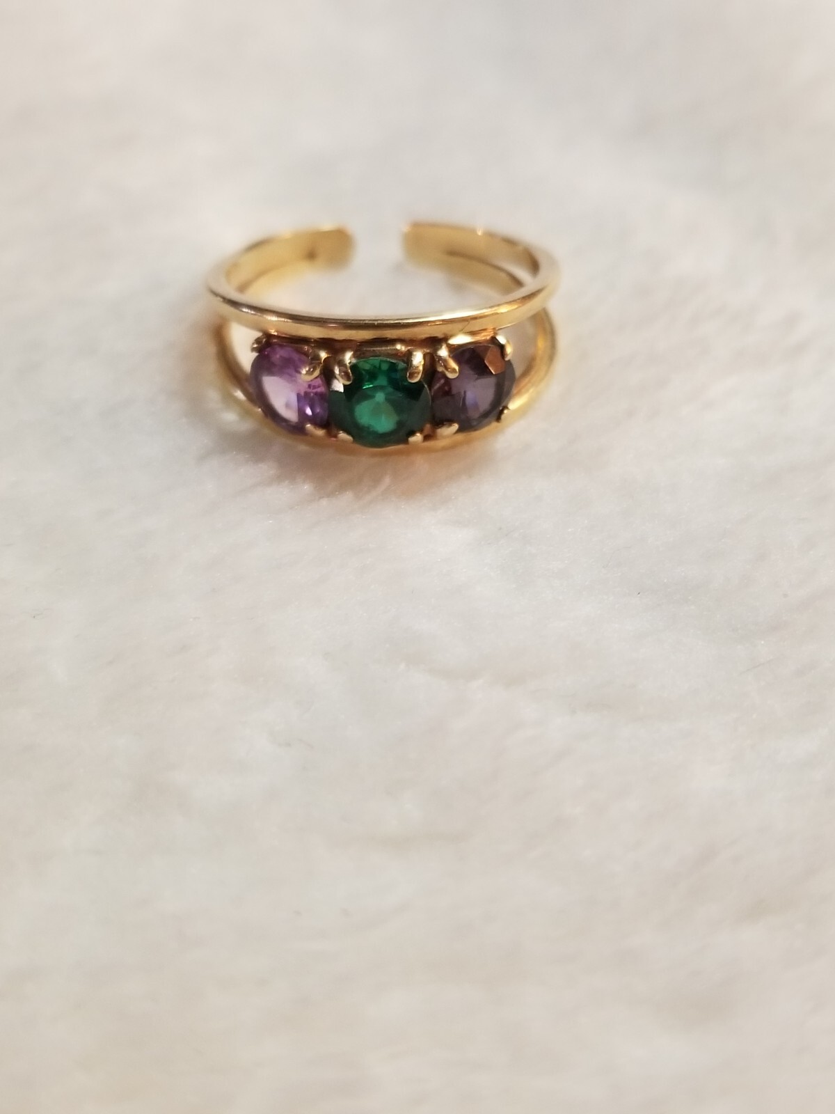 14k Gold Gleamlight Ring With 3 Different Gem Stones … - Gem