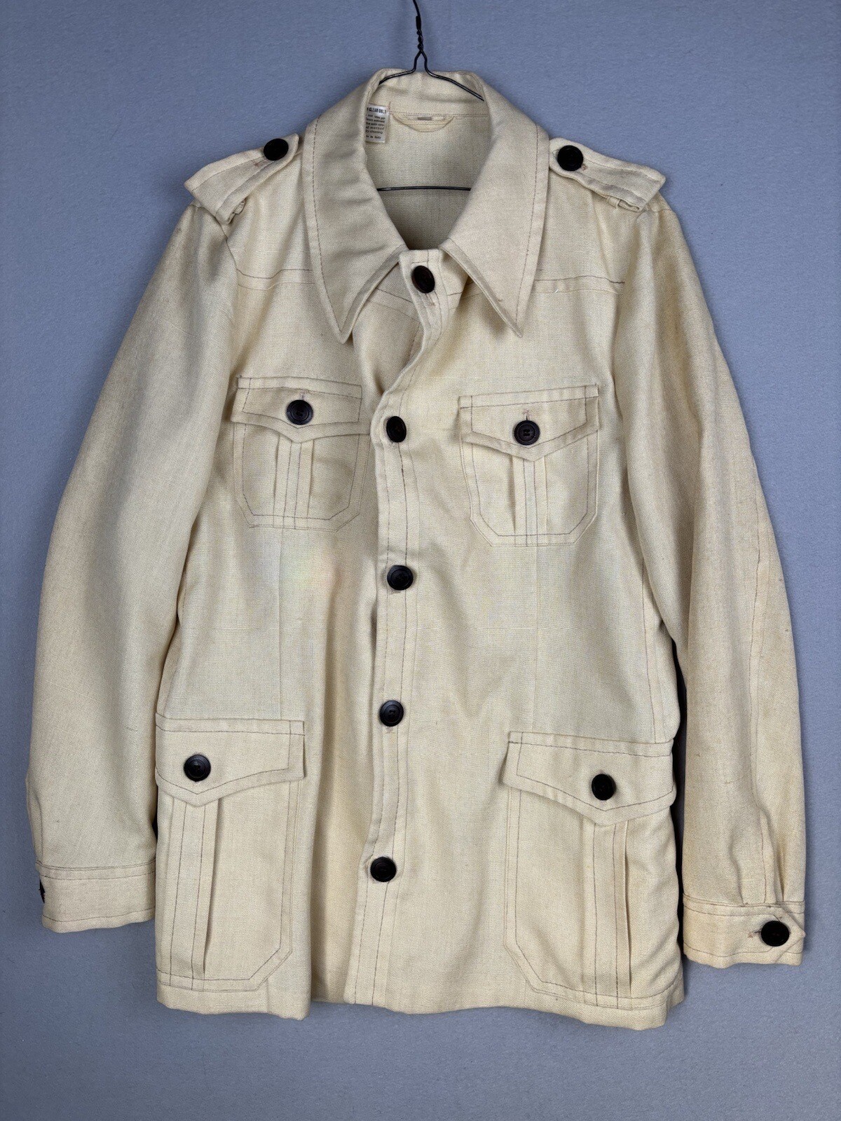 The May Co Jacket Men’s 42 Tan Field Jacket Pockets M… - Gem