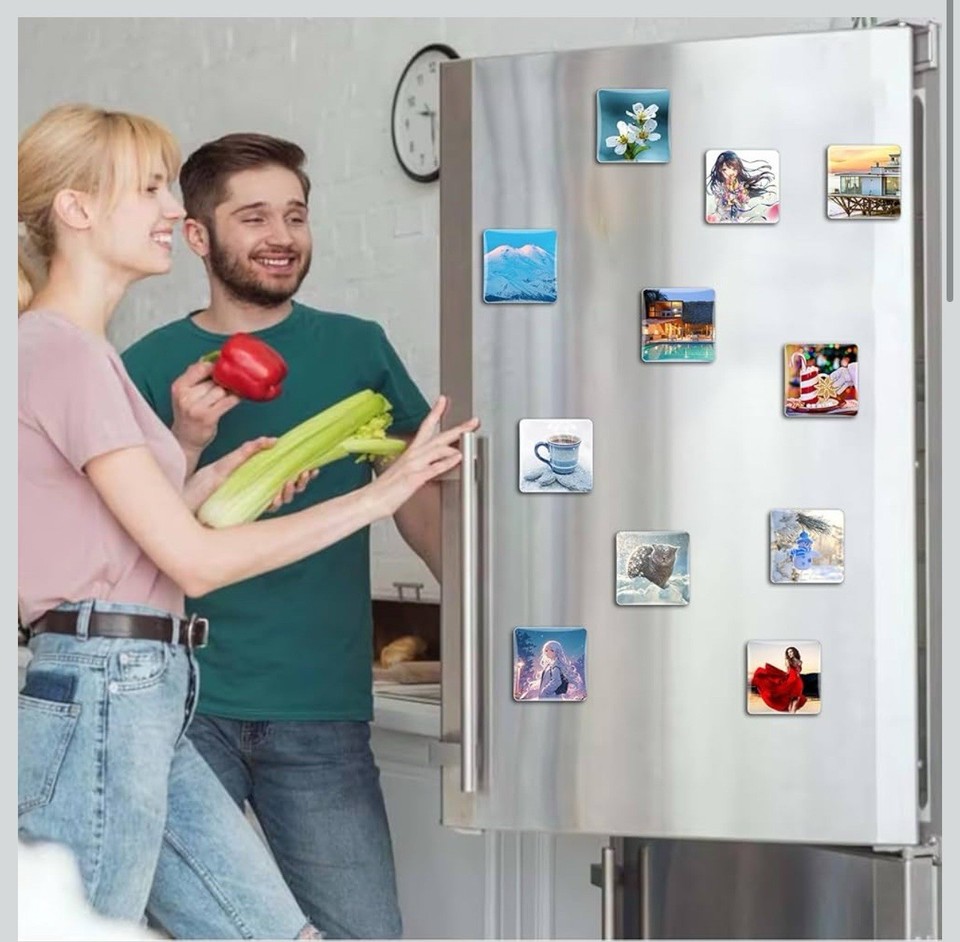 Square-Shaped Button Maker Machine,50mm/1.97 inch Square Fridge Magnet ...