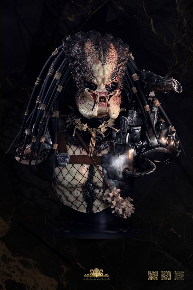 Deeptale Studio 1/1 Alien Hunter Predator P1 Bust Collectible Statue IN ...