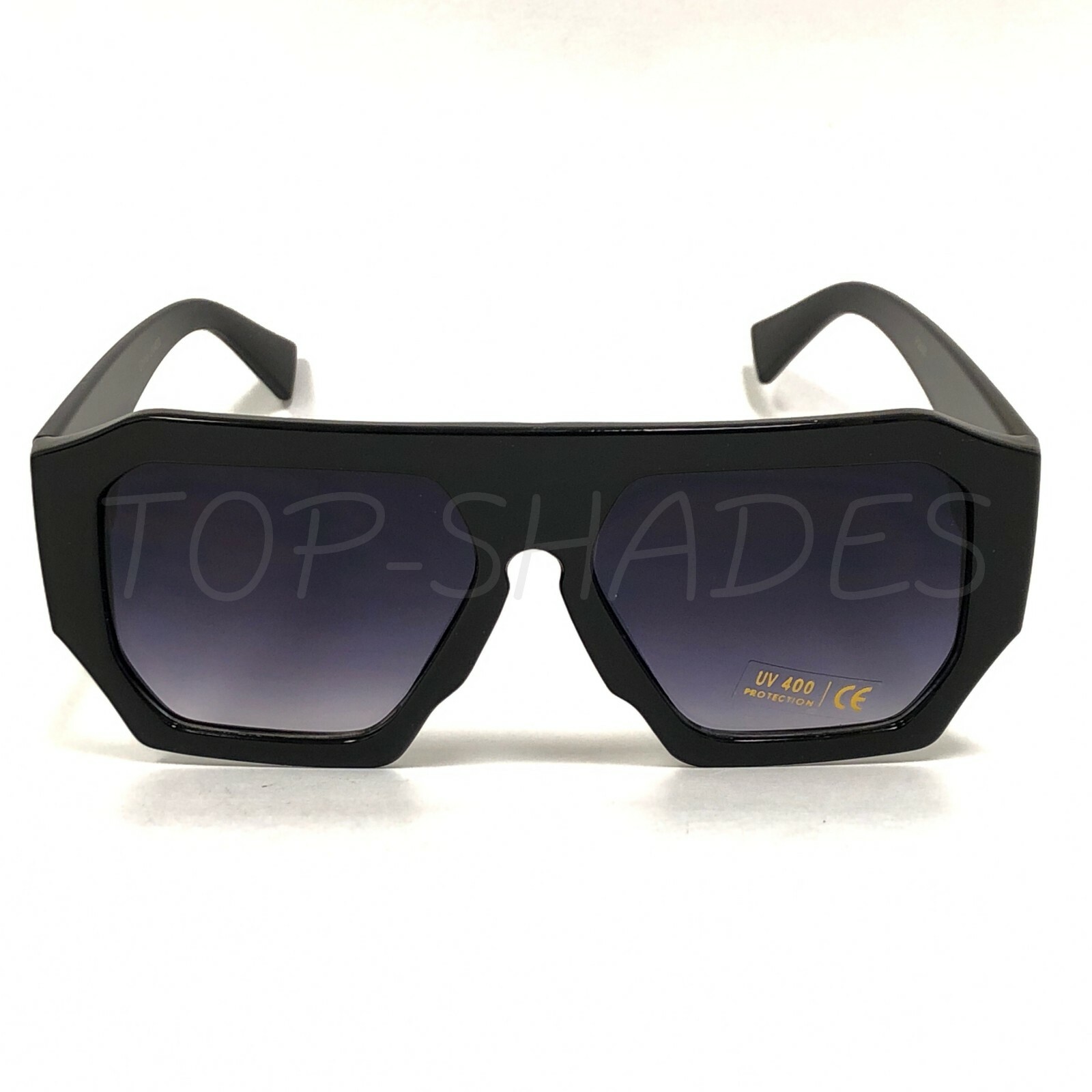 Men Sunglasses Fashion Black Oversize Big Designer Square Rapper Rap ...