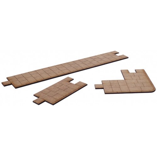 O Gauge 7mm Model Railway Short Straight pavement. Twin Pack | eBay