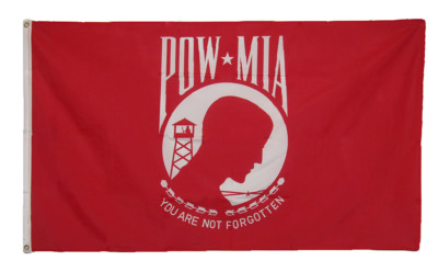 3x5 3'x5' POW MIA POWMIA Red White Prisoner of War Missing In Action ...