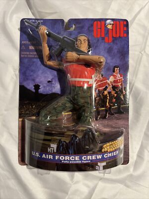 GI Joe U.S. Air Force Crew Chief 12" Action Figure Armed Service Hasbro ...