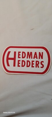 4.7X2.7 INCH HEDMAN HEDDERS STICKER VINTAGE | eBay