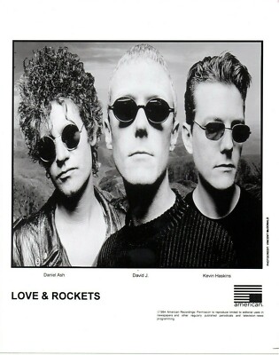 LOVE & ROCKETS PROMO PHOTO Daniel Ash David J Kevin Haskins Hot Trip To ...