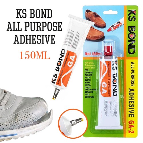 150ml KS BOND Multi Purpose Strong Adhesive Glue Leather Glass Metal ...