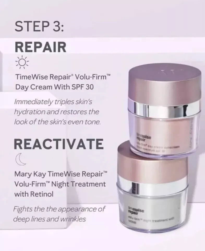 Mary Kay TimeWise Repair Volu-Firm Day and Night Cream Set New! | eBay