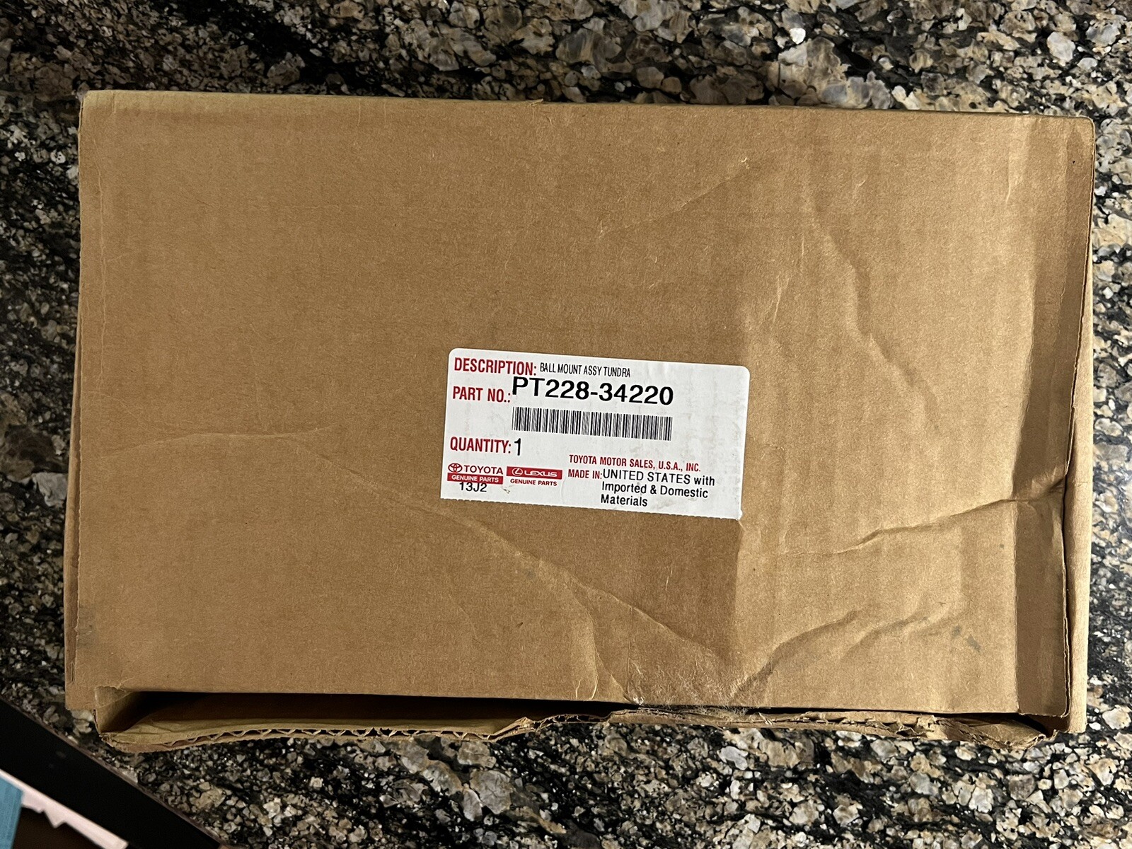 OEM Toyota Tundra Tow Hitch Ball Mount 12,000lb (PT228-34220) – Genuine ...