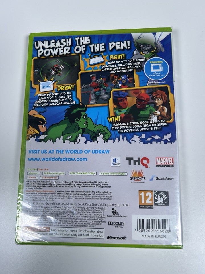 MARVEL SUPER HERO SQUAD COMIC COMBAT - XBox 360 X-Box Gioco Game New ...