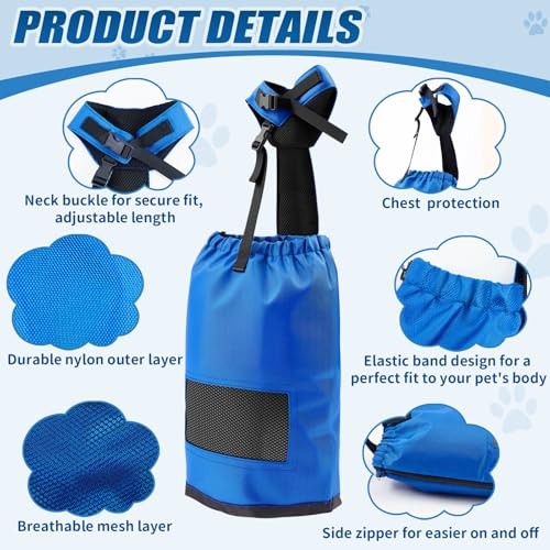 Drag Bags for Paralyzed Dogs & Cats, Adjustable Disabled Pet Mobility ...