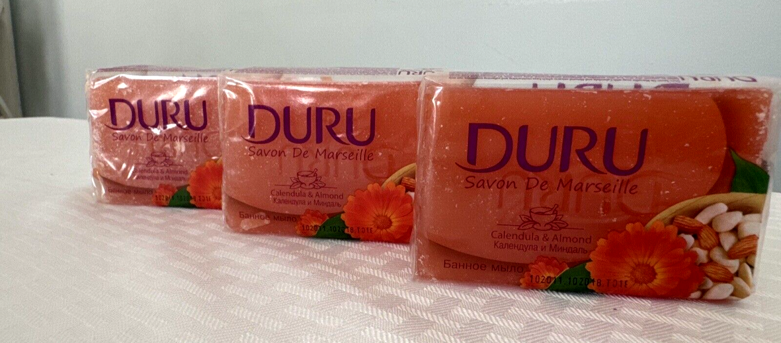 Duru Pure and Natural Body Care Bar Soap Calendula & Almond - 3 Count ...