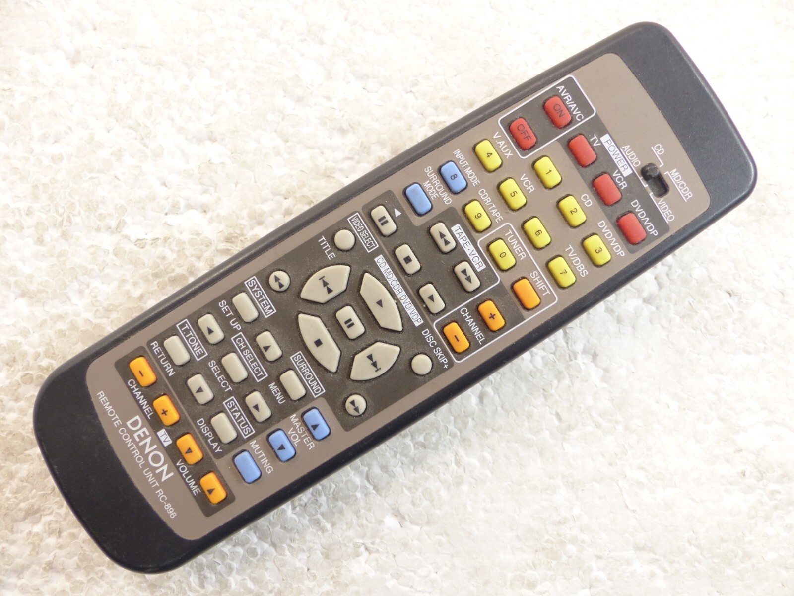Denon Rc-896 AV Receiver Remote Control Genuine Original OEM D6 for ...