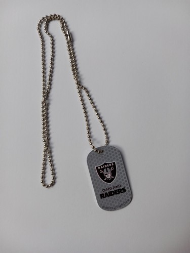 Oakland Raiders Anhänger mit Kette / Dog Tag, NFL American Football ...
