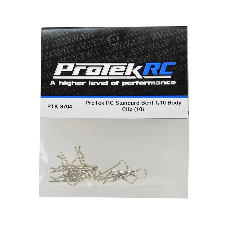 ProTek RC Standard Bent Body Clip (10) (1/10 Scale) (PTK-8704) | eBay