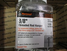 100 Ramset 1 4 Threaded Rod Hanger 14 RTHMP 034 3 4 Plated Pin 16 Guage ...