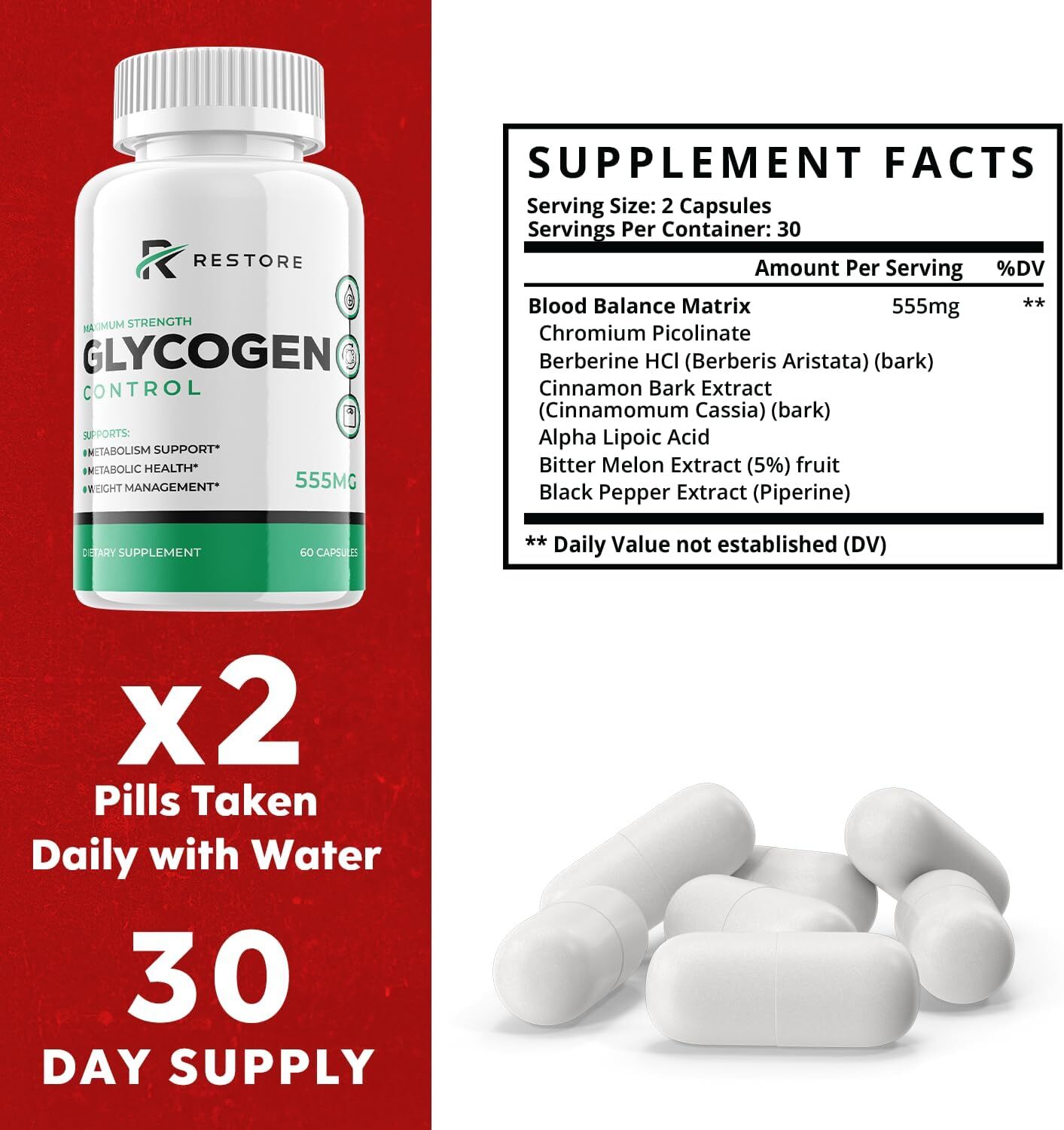Restore Glycogen Control Pills - Restore Glycogen For Blood Sugar ...