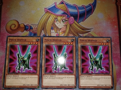 Yu-Gi-Oh! 3x Pinch Hopper Card Near Mint 1st Edition speed duel common ...