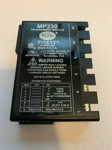 Fireye MP230 Selectable Purge Timing, Trial-for-Ignition Timing, and ...