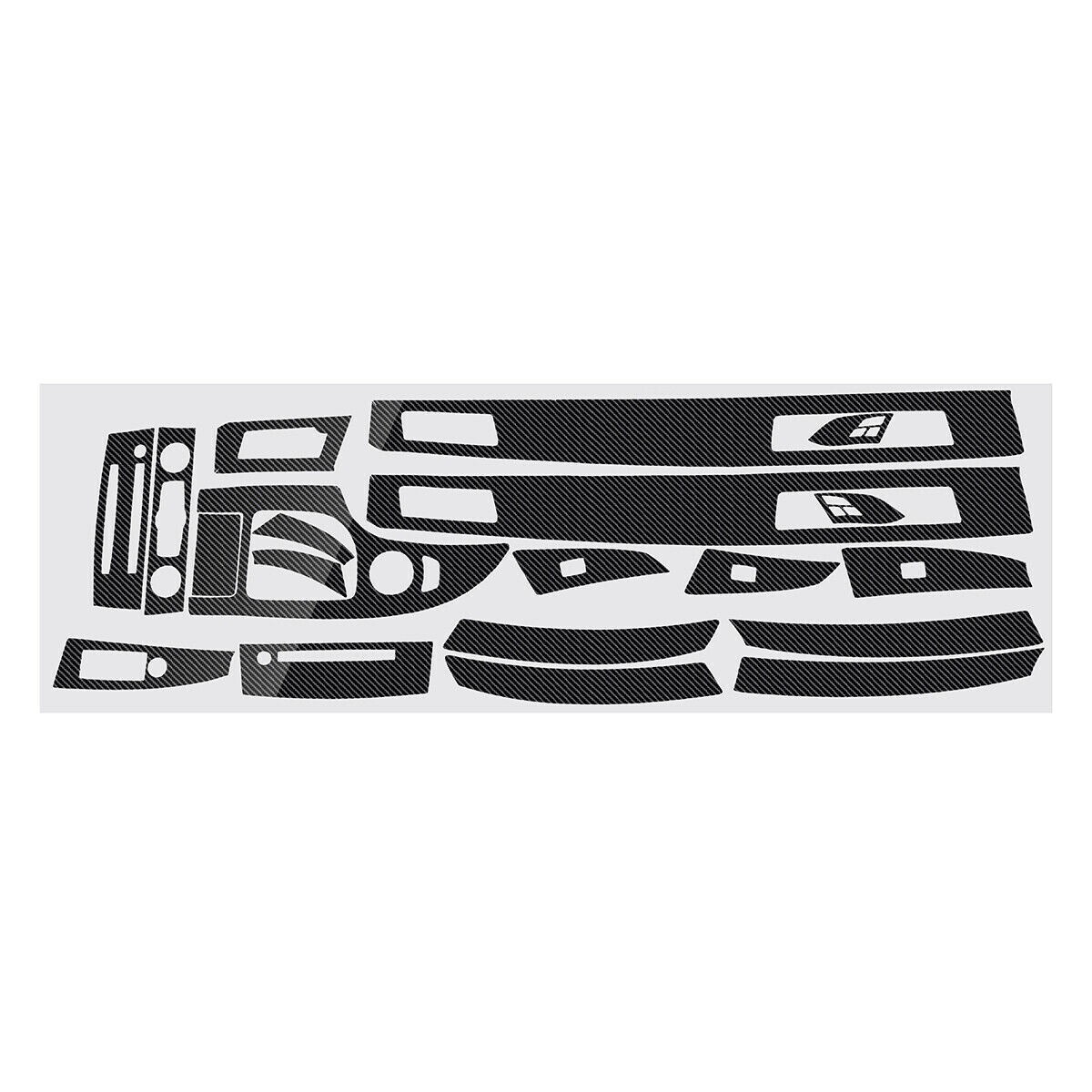 Glossy Carbon Fiber Sticker Vinyl Decal Kit for BMW 5Series E60 ...