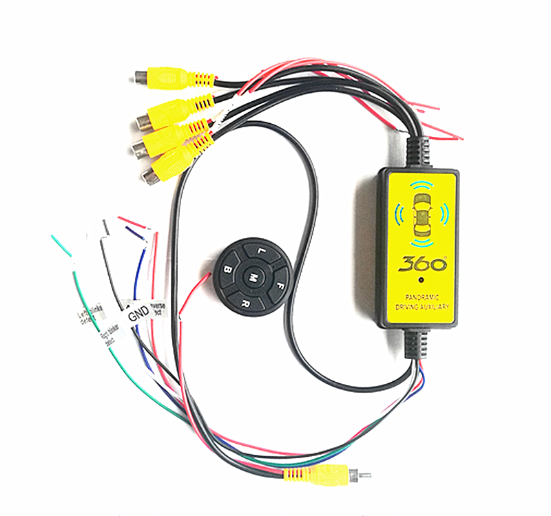 4 to 1 Intelligent Panoramic Video Switcher For Car DVD Monitor Parking ...