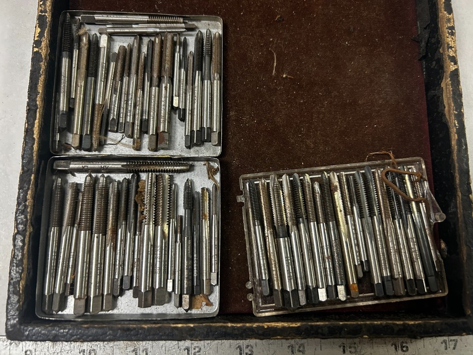 MACHINIST TOOL LATHE MILL Machinist Lot of Small and Micro Taps Tap Lot ...