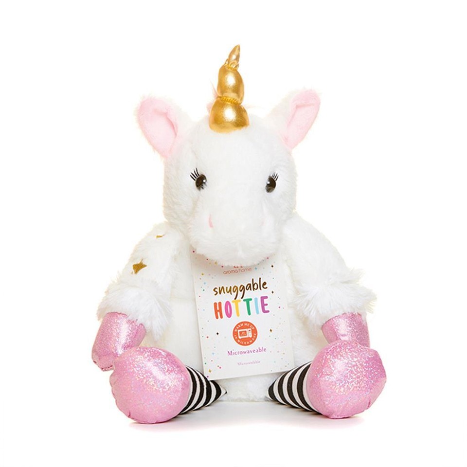 White Unicorn Snuggable Hottie Heatable Toy | eBay UK