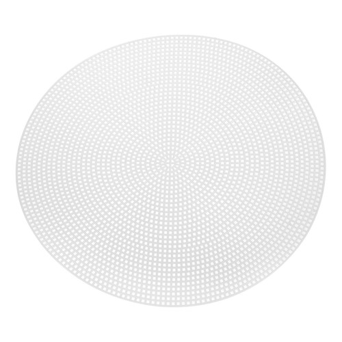 15Pcs Round Plastic Canvas Mesh Sheets 9.33 Inch/23.7cm White Circle ...