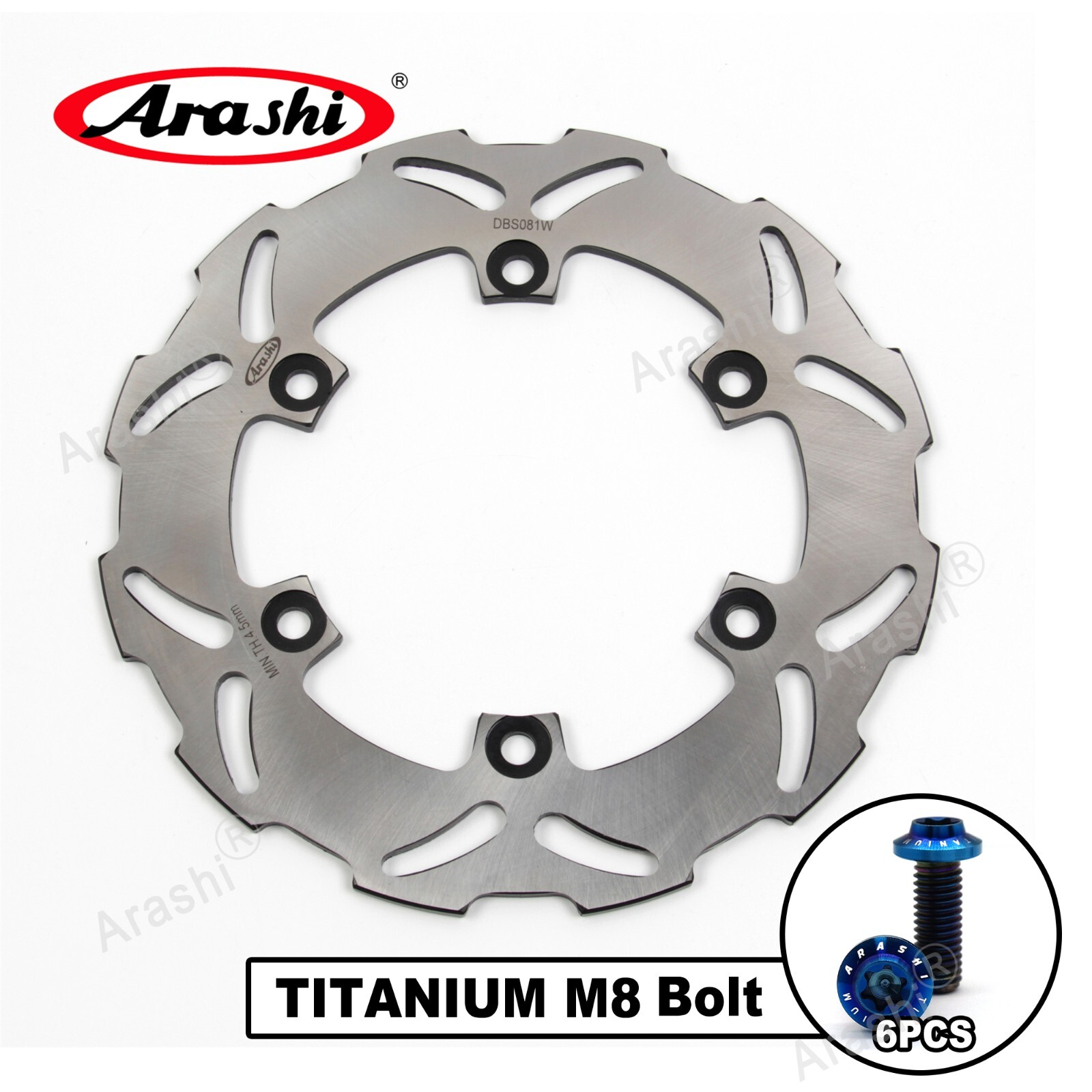 Rear Brake Disc Rotor and Mounting Bolts For YAMAHA YZF R1 2002 2003 ...
