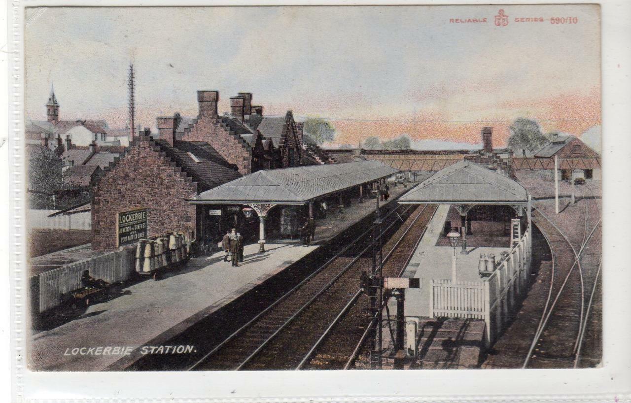 LOCKERBIE RAILWAY STATION: Dumfriesshire postcard (C53700) | eBay UK
