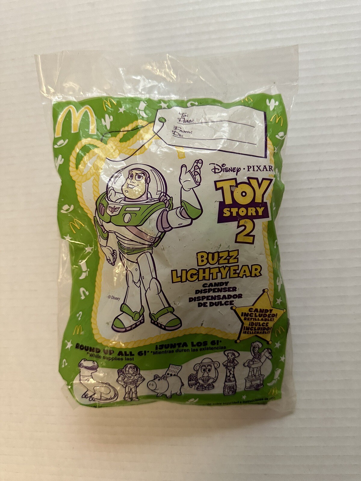 1999 McDonald's Happy Meal Toys Toy Story 2 Buzz Lightyear Candy ...