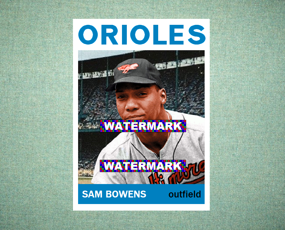 Sam Bowens Baltimore Orioles 1964 Style Custom Baseball Art Card | eBay