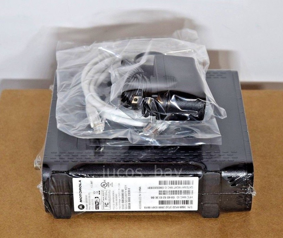 MOTOROLA SBG6580 DOCSIS 3.0 Cable Modem Router COMCAST XFINITY COX | eBay