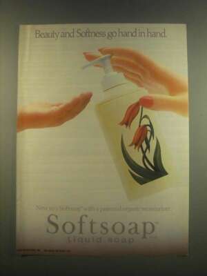1985 Softsoap Liquid Soap Ad - Beauty and Softness | eBay