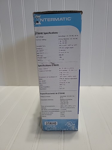 Grasslin Intermatic Electromechanical Defrost Control DTAV40 Type 3R | eBay